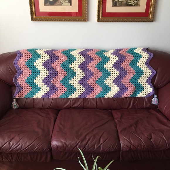 Bedding | New Handmade Ripple Granny Square Afghan Blanket | Poshmark